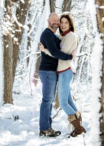 Couples Snow Pictures – Winter Snow Portraits Photographer