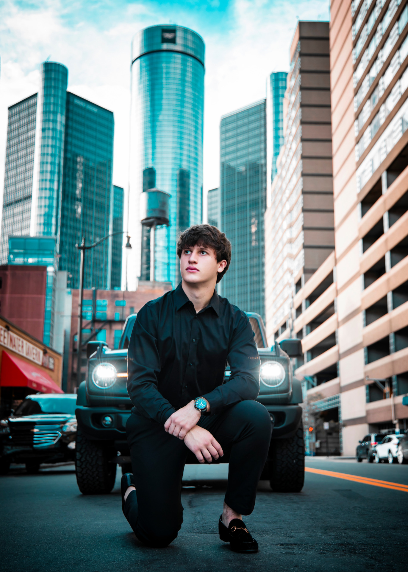 Downtown Detroit Senior Portraits with Rocco - Detroit Photographer