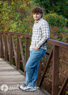 Outdoor Senior Pictures with Fall Colors in Michigan