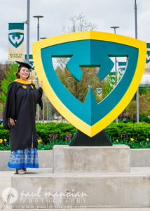 Wayne State University Cap and Gown Pictures with Solace