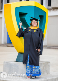 Wayne State University Cap and Gown Pictures with Solace