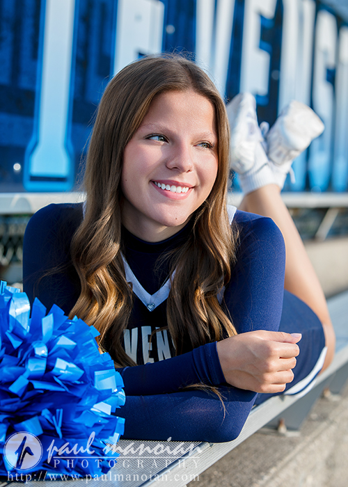 Cheerleading Senior Pictures at Stevenson High School in Livonia